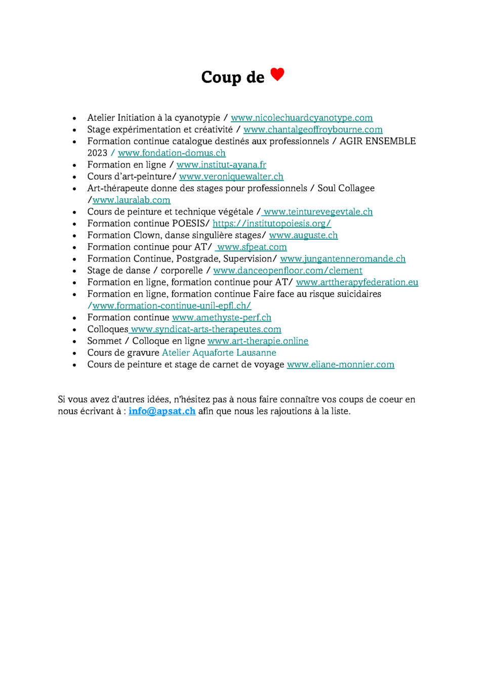 Formations Continues